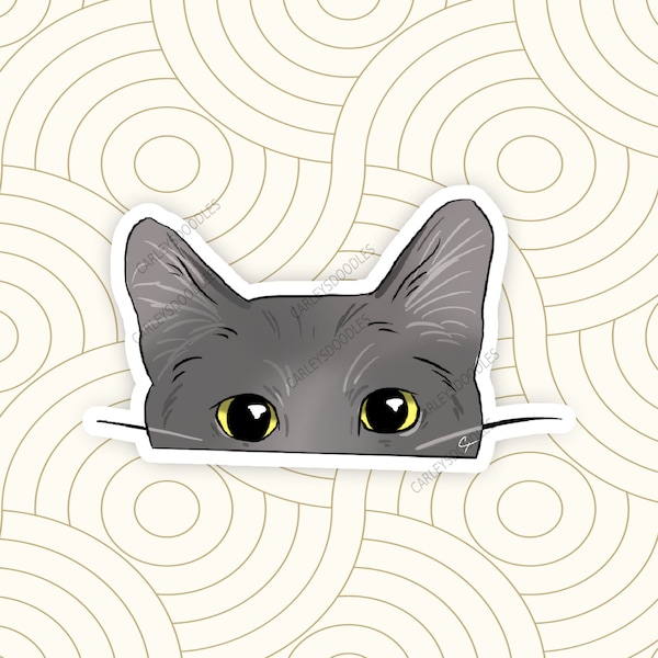 Cat Sticker - Etsy