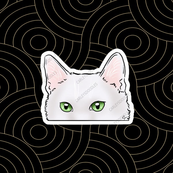 Peeking Cat - Etsy