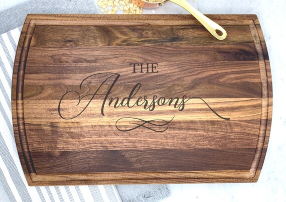 Cutting Board Name Laser Engraved Cutting Board Personalized | Etsy