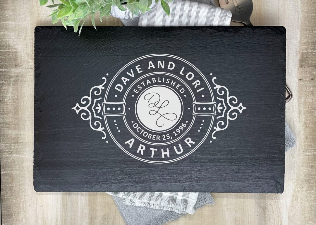 Slate Charcuterie Board Personalized Slate Board Slate Cheese - Etsy