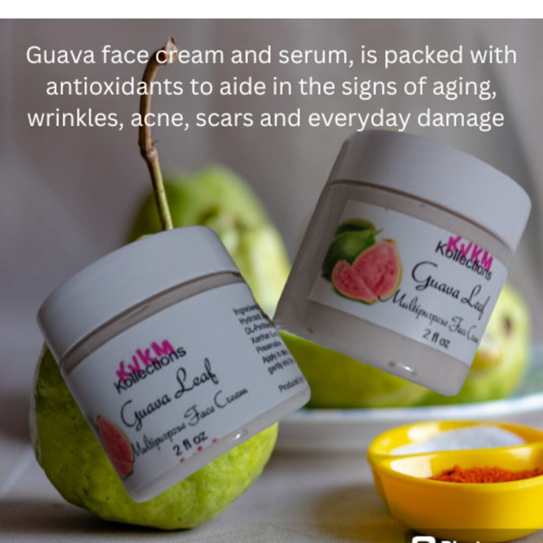 Guava Face Serum, Guava Face Cream, Hyaluronic Acid, Guava - Etsy