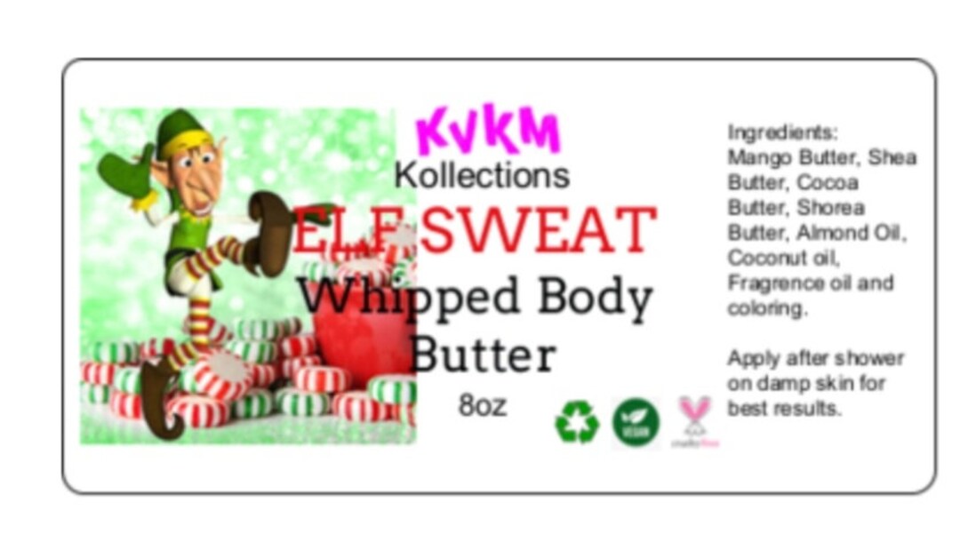 Elf Sweat, Pepermint Scented, Christmas Scent, Holiday Scented, Body ...