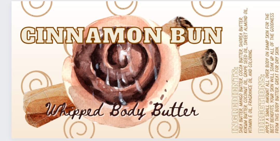 Cinnamon Roll, Cinnamon Roll Scented,cinnamon Roll Whipped Body Butter ...
