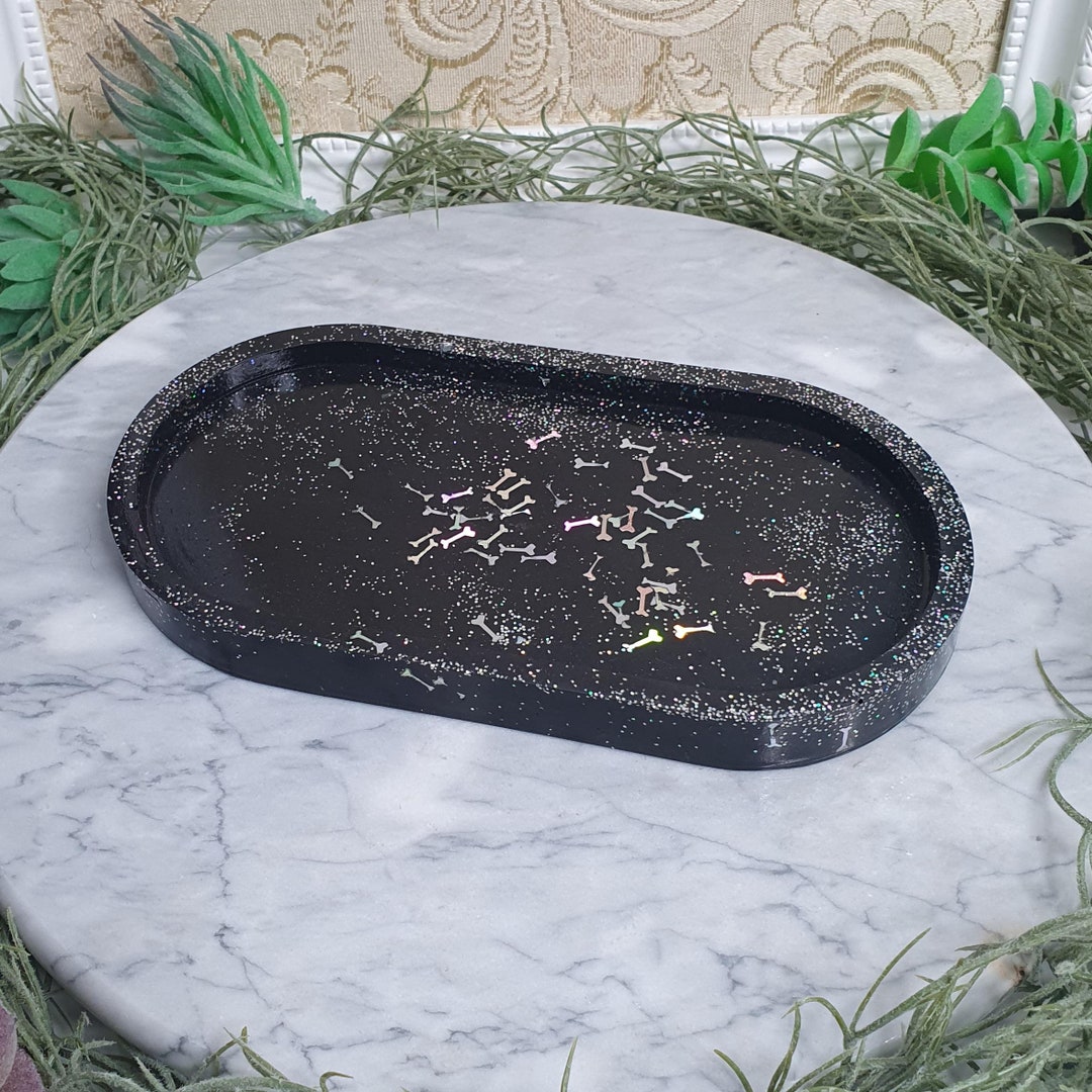 Goth Trinket Dish, Spooky Decor, Goth Home Decor, Goth Gifts, Jesmonite ...