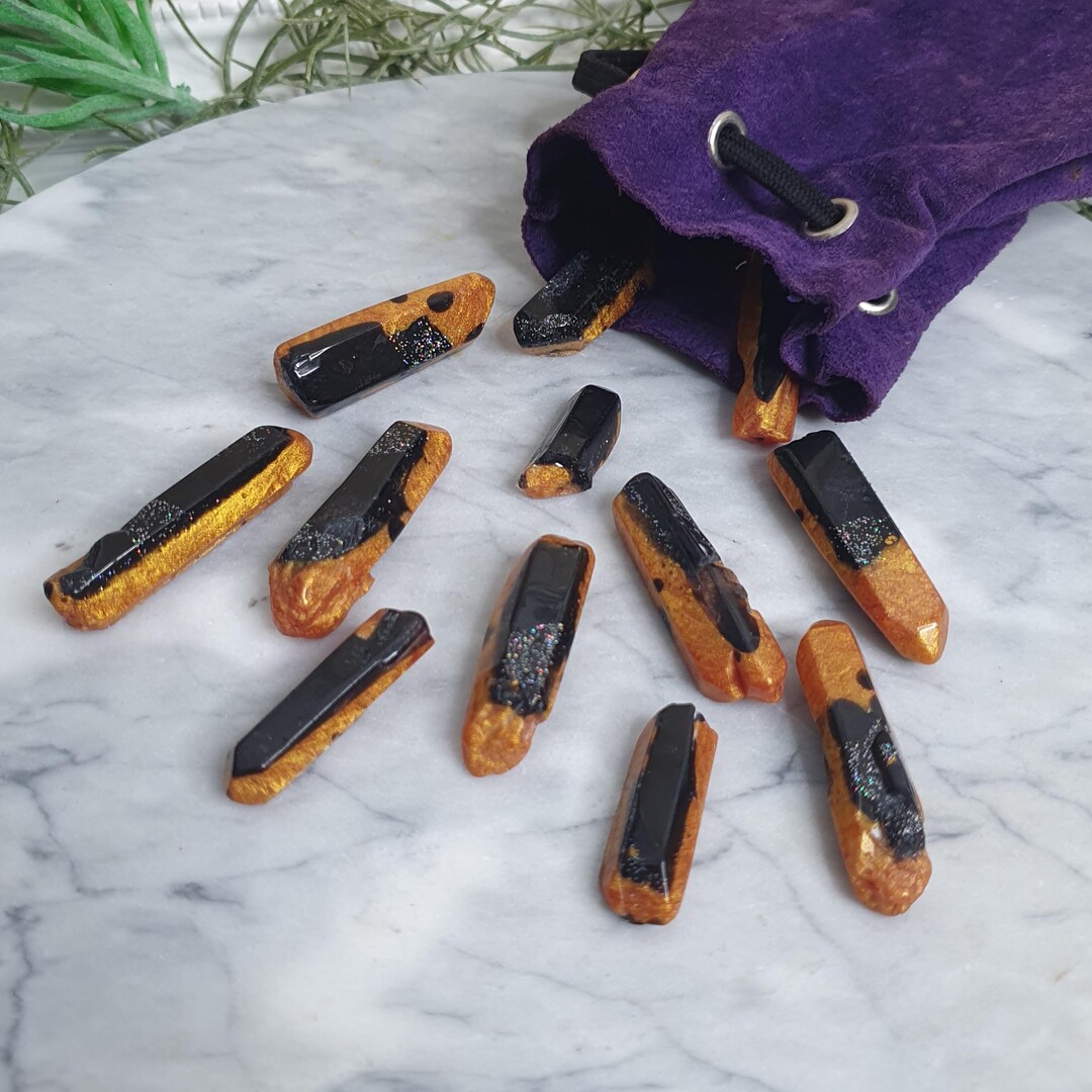 Resin Crystals, Larp Prop, Crystal Set, Cosplay Props, Mana Crystals ...