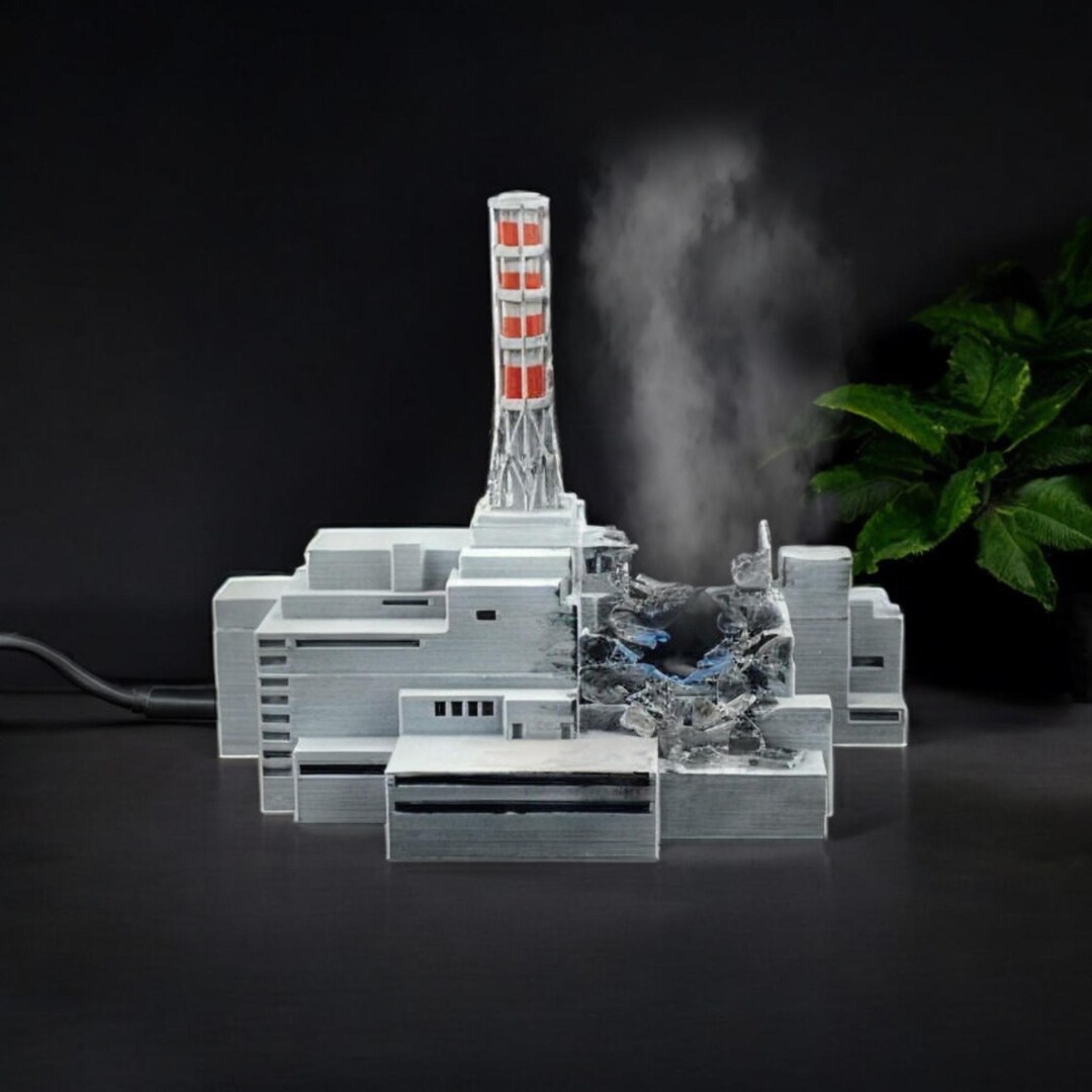 Chernobyl Nuclear Power Plant With Smoke Effect Humidifier and Lighting ...