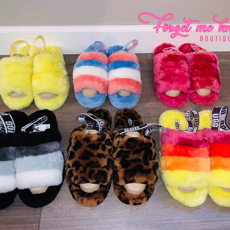 Fluffy Slides - Etsy