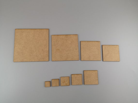 Square MDF 2mm Thick Wargaming Bases Various Sizes | Etsy