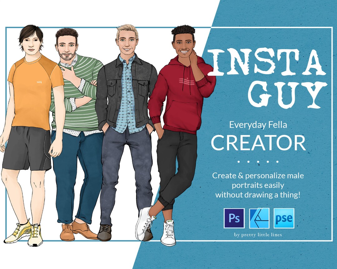 Instaguy Men Clipart Creator - Create and Personalize Male Clipart Easy ...