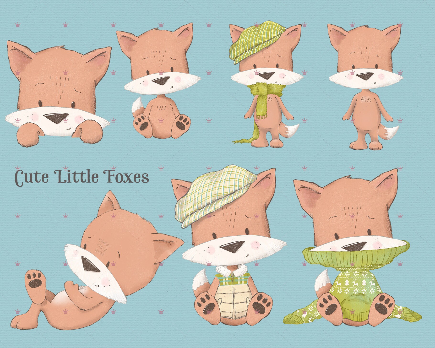 Cute Fox Clipart Fox Clipart Fox PNG Fox Illustration - Etsy
