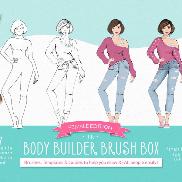 Female Body Builder Art - Etsy