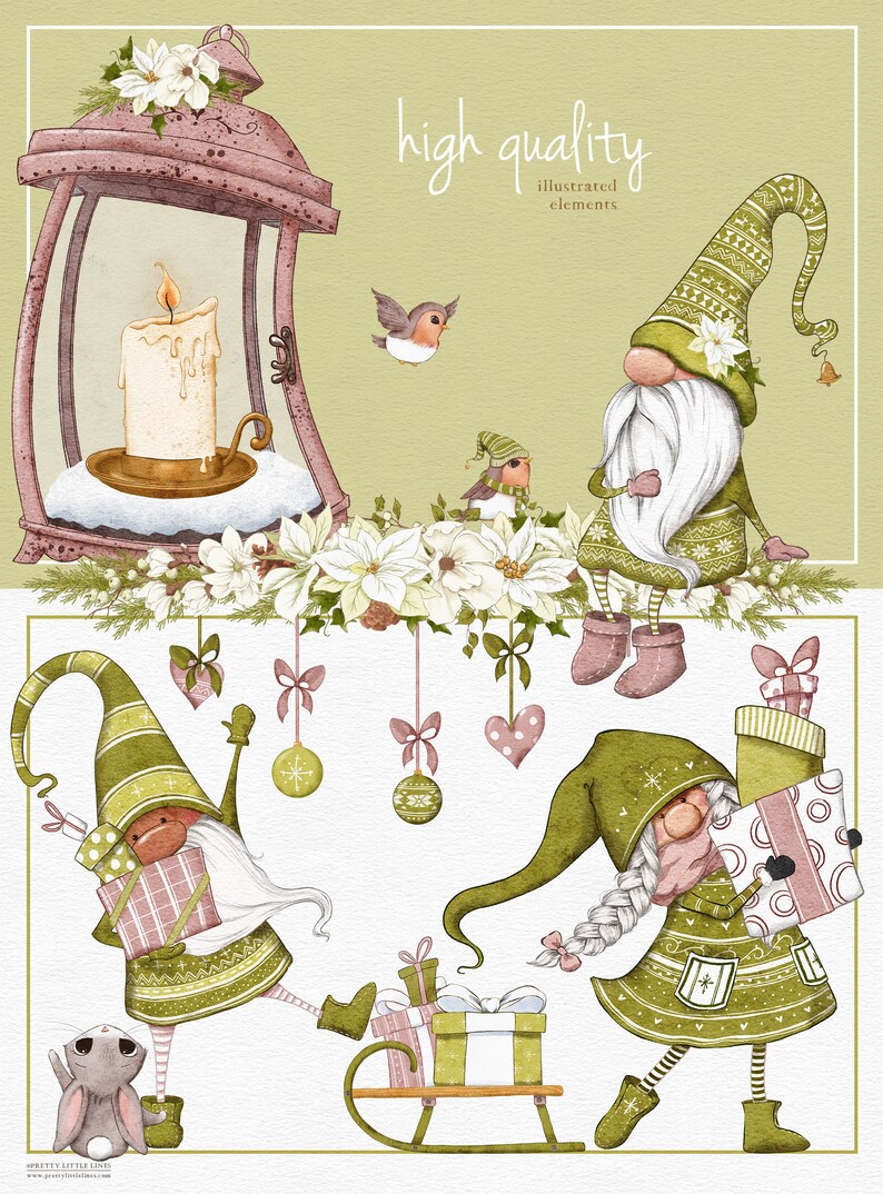 Gnome Clipart Winter Gnome Clipart Christmas Gnome Clipart - Etsy Canada