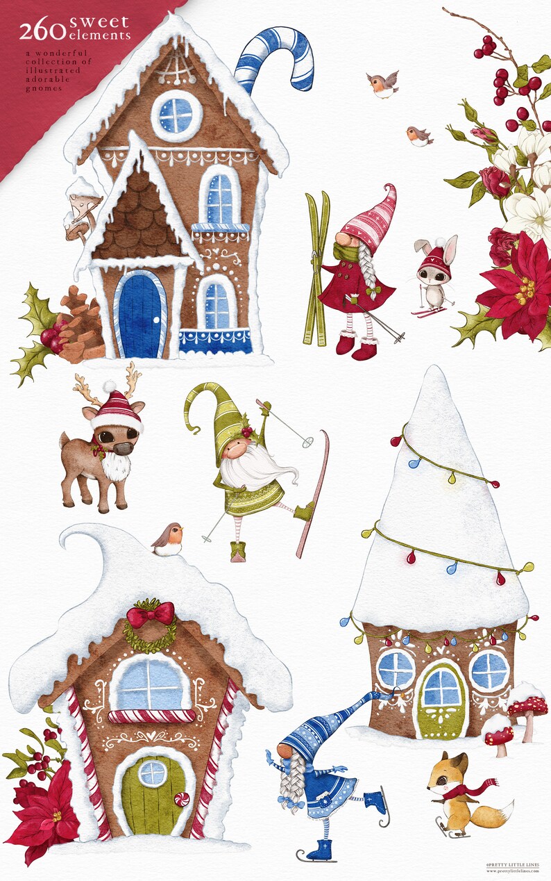 Gnome Clipart Winter Gnome Clipart Christmas Gnome Clipart - Etsy Canada