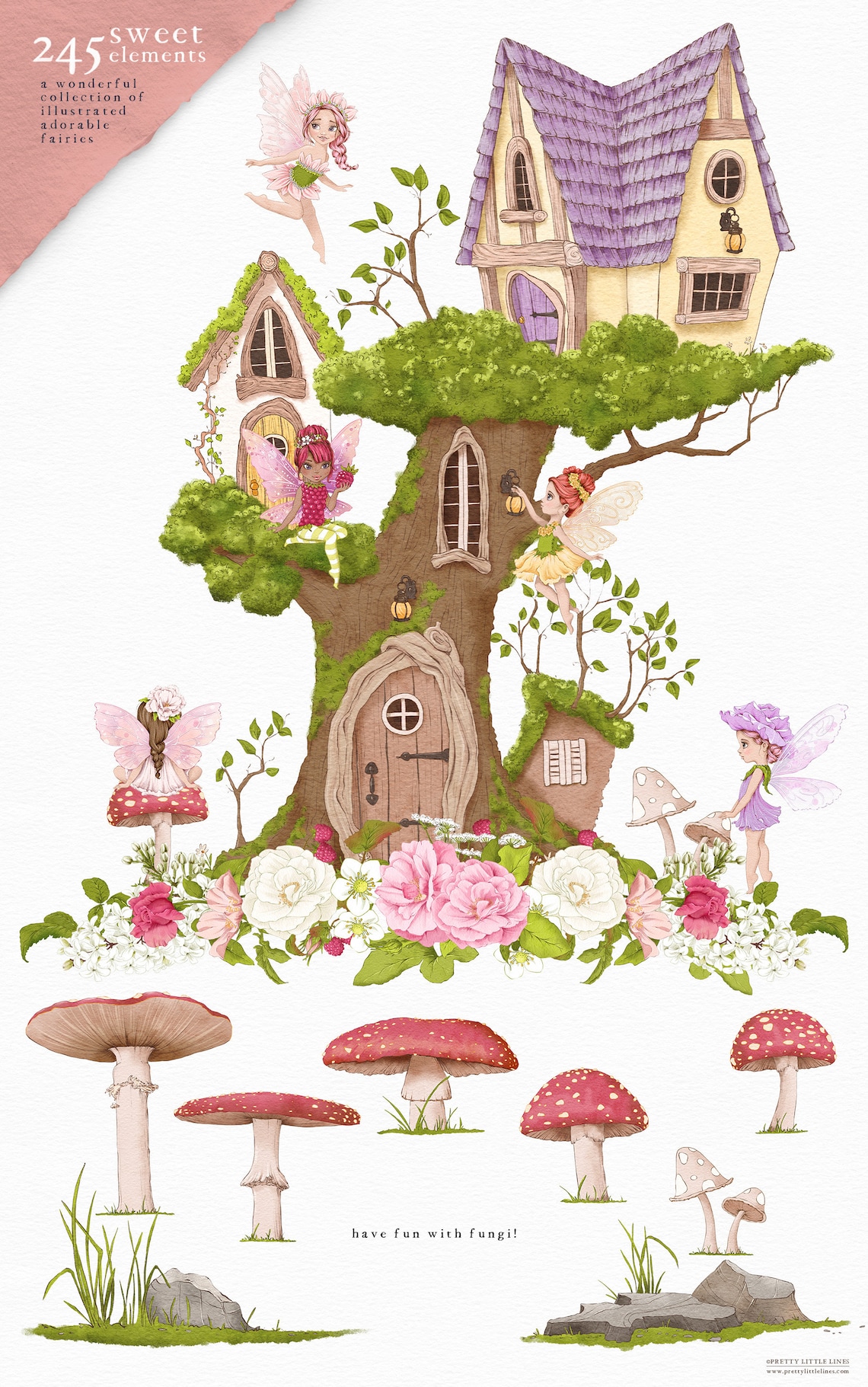 Woodland Fairy Clipart Fairy Png Fairy Stickers Fairy - Etsy Australia