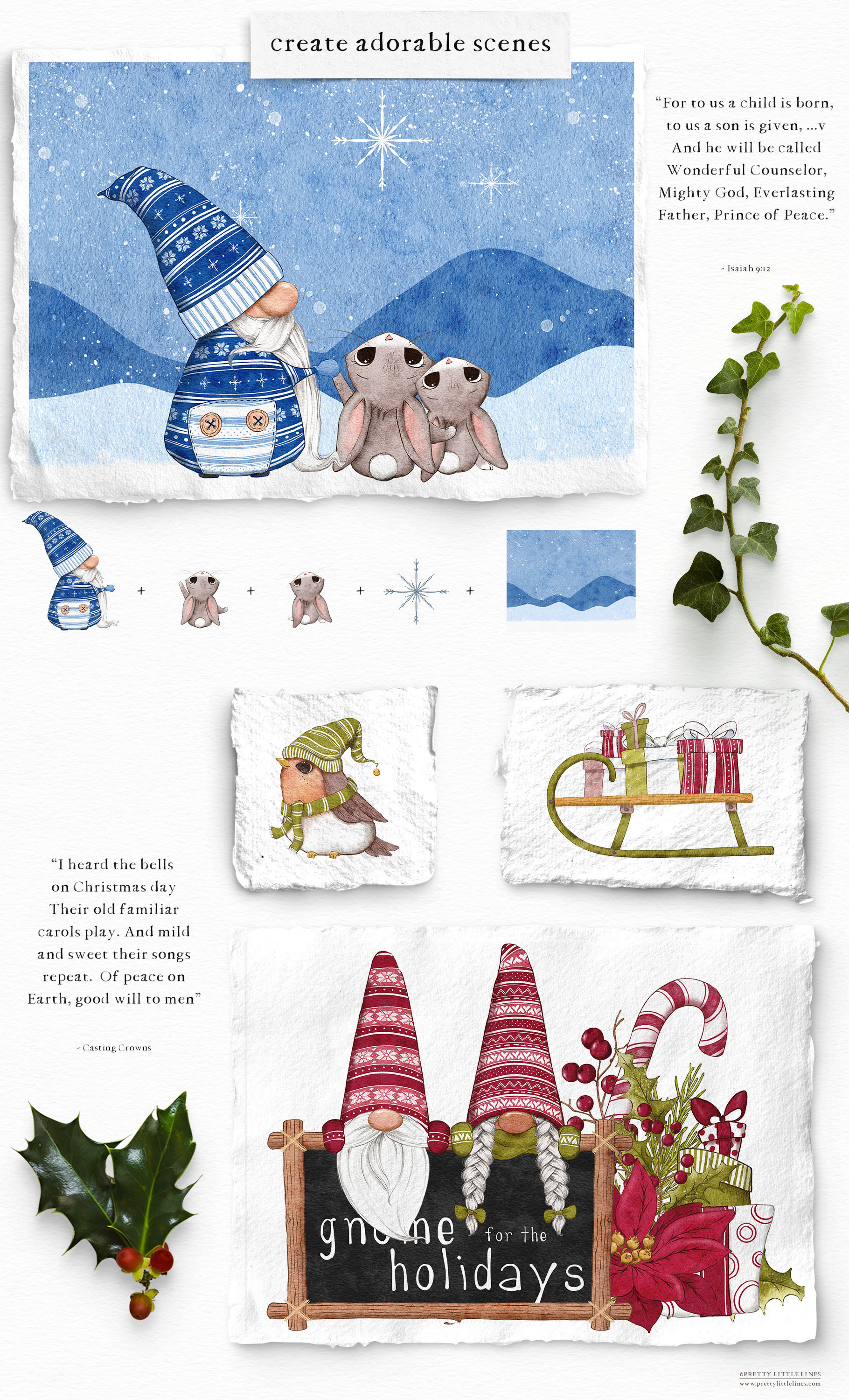 Gnome Clipart Winter Gnome Clipart Christmas Gnome Clipart - Etsy Canada