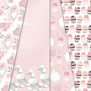 Tea Party Digital Paper Seamless Patterns - 45 High Quality Seamless ...