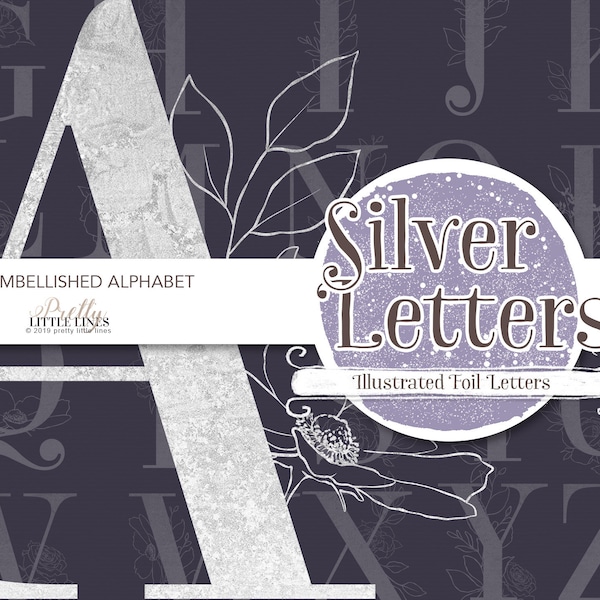 Foil Alphabet - Etsy