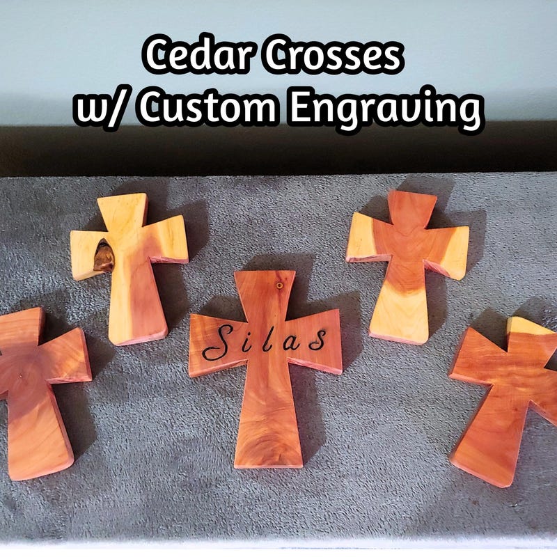 Carved Cedar Crosses - Etsy