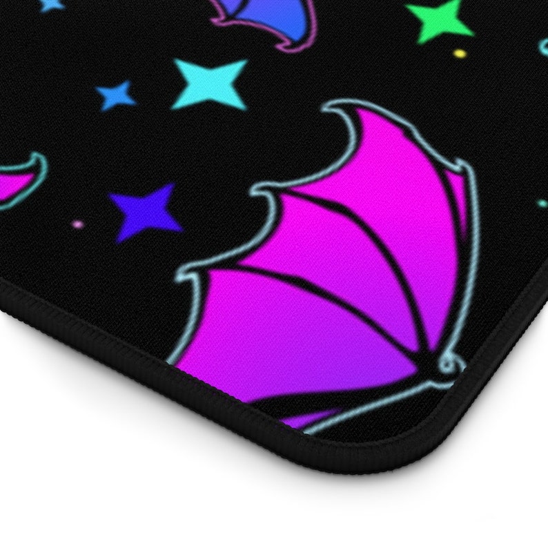 Bat Desk Mat 3 Sizes Star Desk Mat Bat Desk Pad Halloween - Etsy