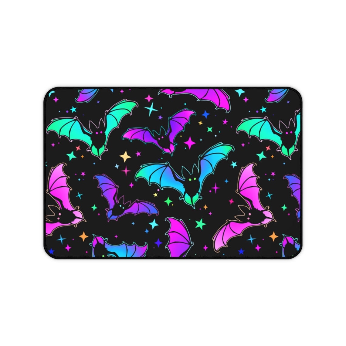 Bat Desk Mat 3 Sizes Star Desk Mat Bat Desk Pad Halloween - Etsy