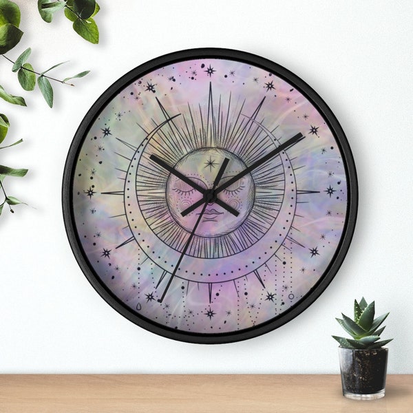 Sun Wall Clock - Etsy