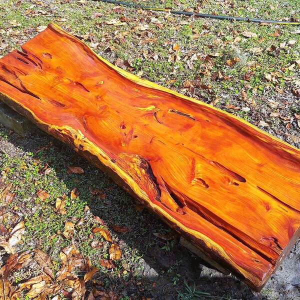Cedar Bench - Etsy