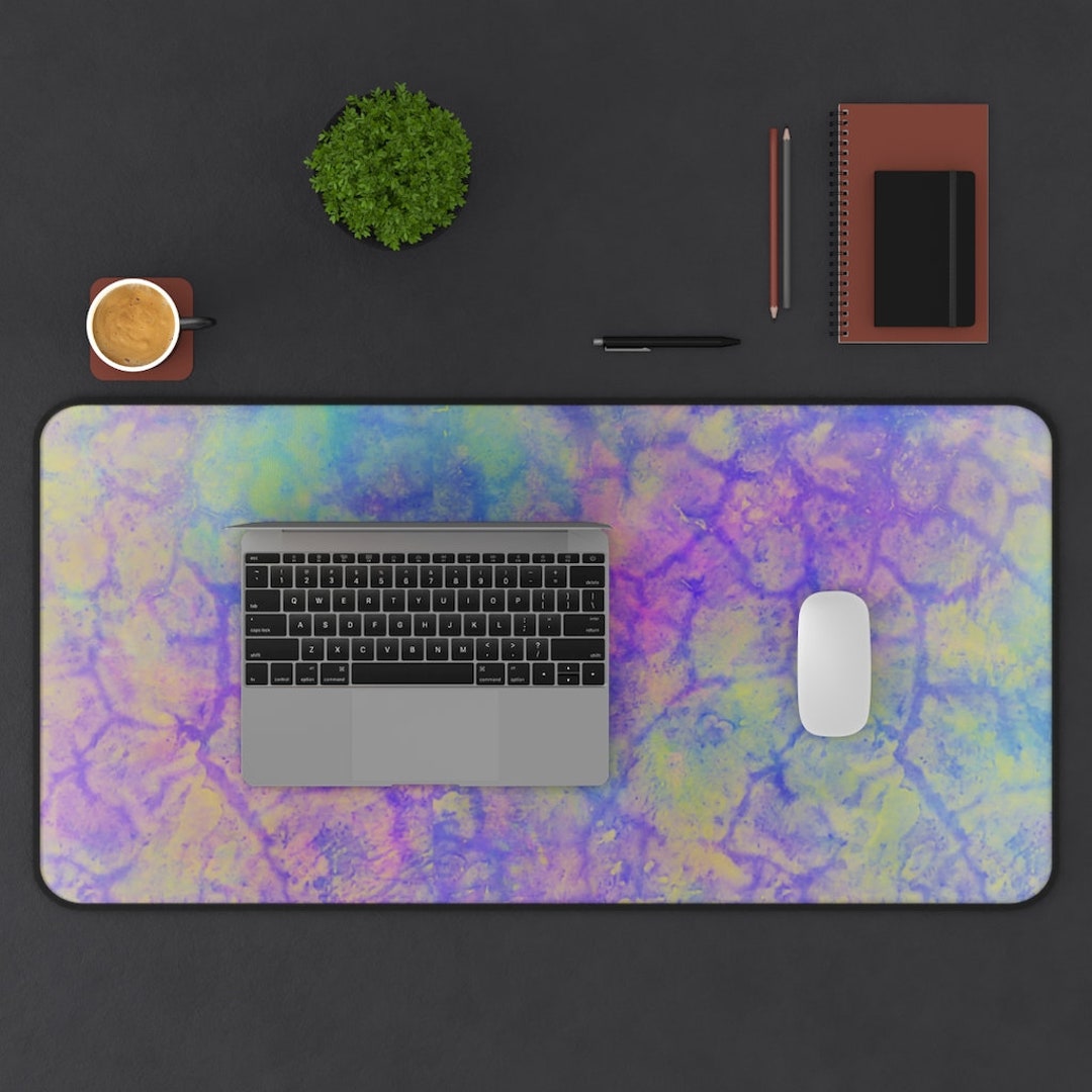 Pastel Desk Mat 3 Sizes, Colorful Desk Mat, Acid Effect Desk Pad ...