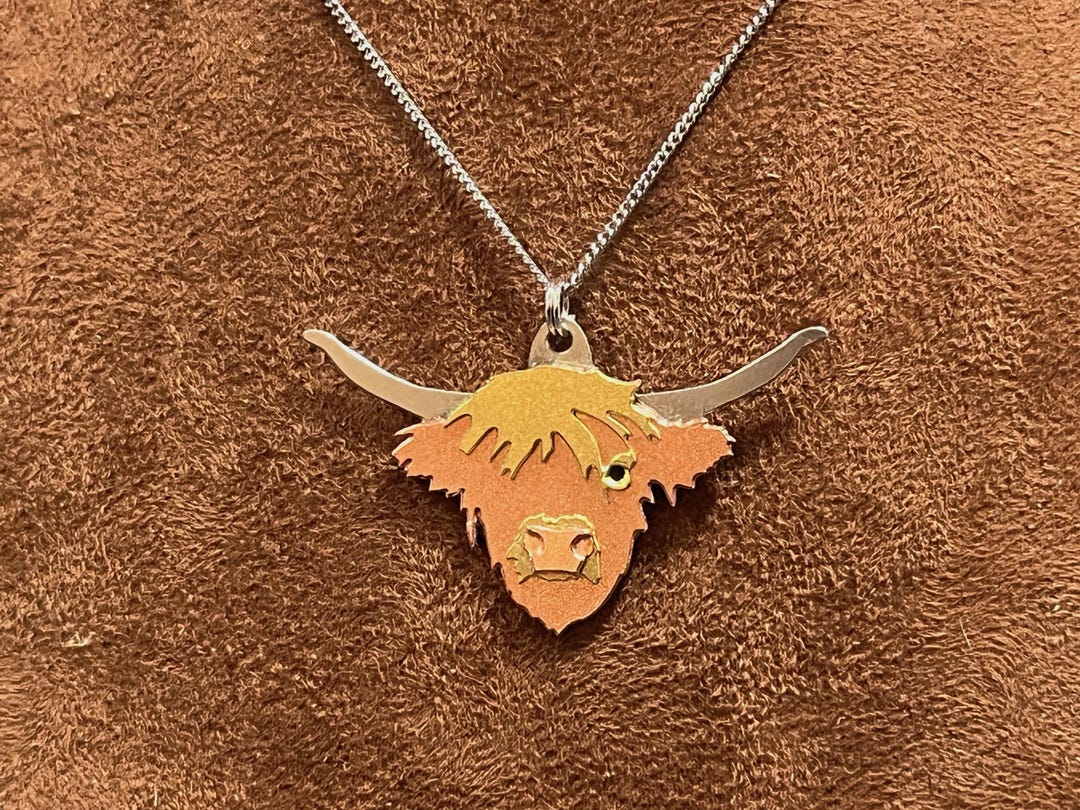 Cute Cow Heifer Highlander Rose Gold - Etsy