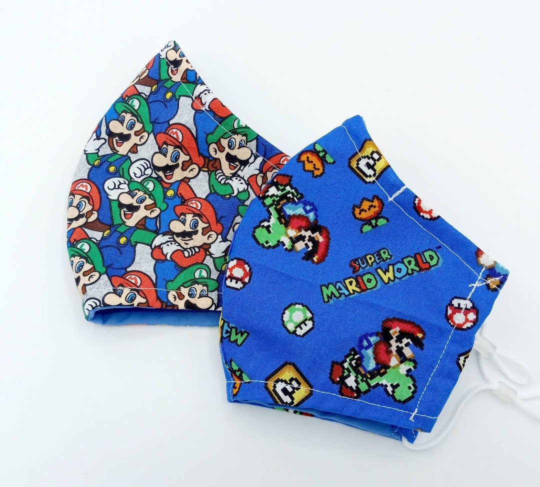 Video Games Characters Face Masks. Sizes 2 Years to Adult. Triple ...