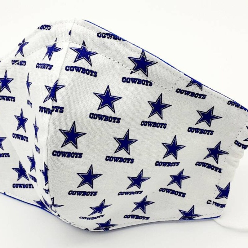 Dallas Cowboys Face Mask - Etsy