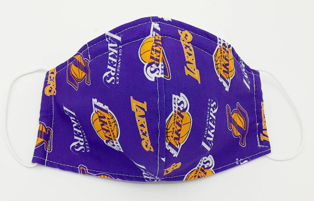 LA Lakers Triple-layer Face Mask With Nose Wire and Adjustable Elastics ...