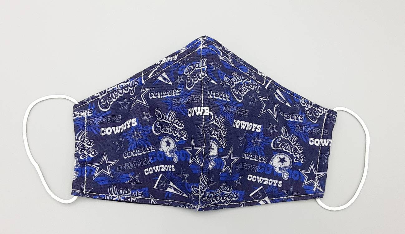 Dallas Cowboys Triple-layer Face Masks. Washable Comfortable - Etsy