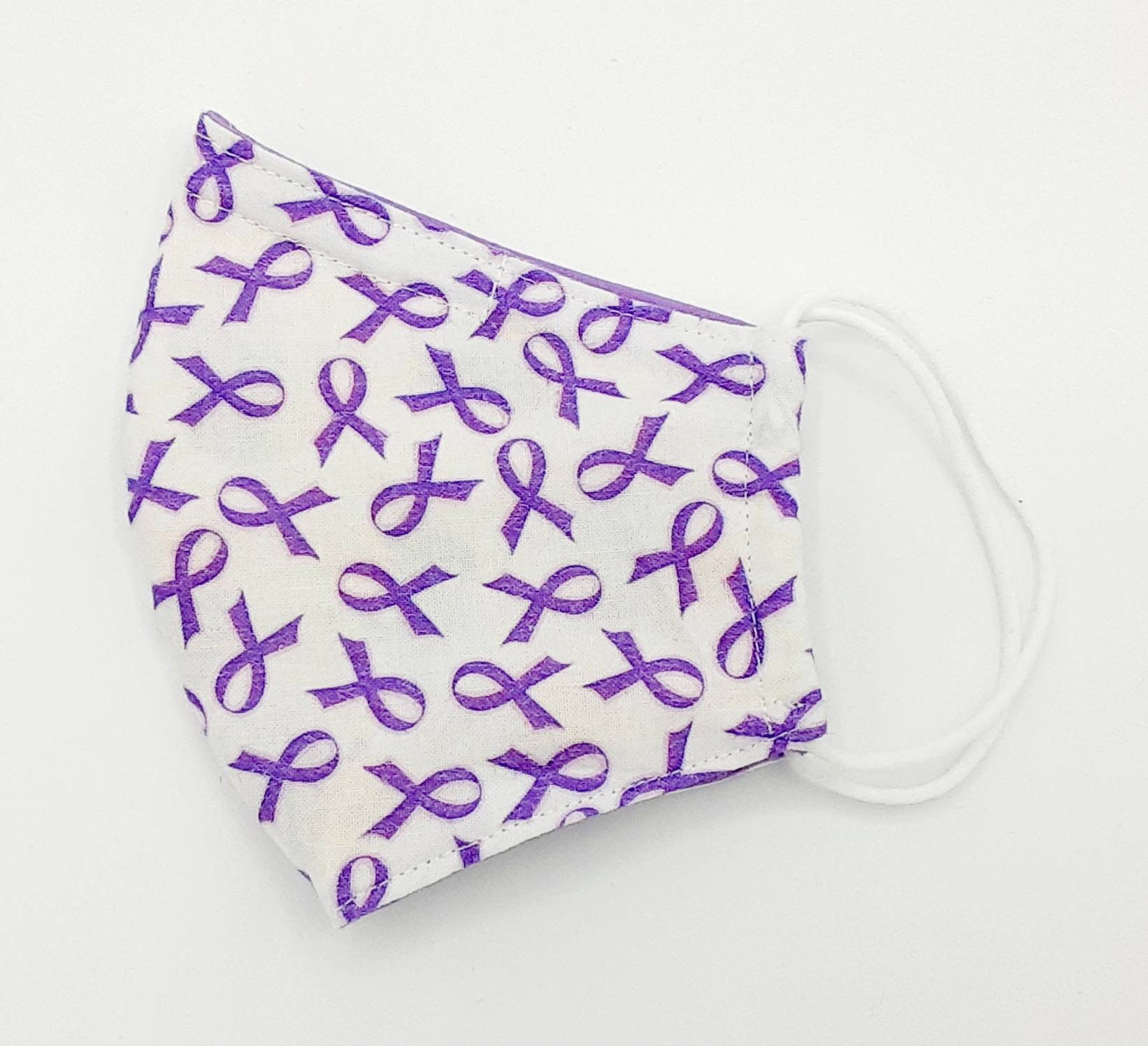 Purple Ribbons Triple-layer Face Masks. Washable Comfortable - Etsy