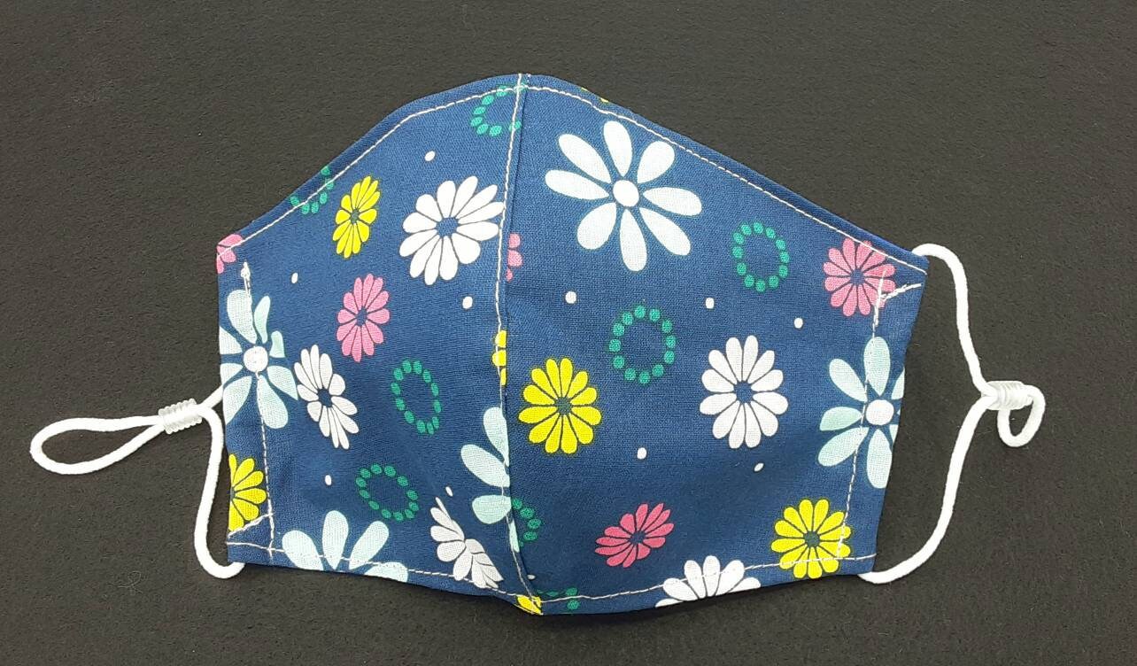 Floral Collection Face Masks. Flowers Masks. Triple Layers - Etsy