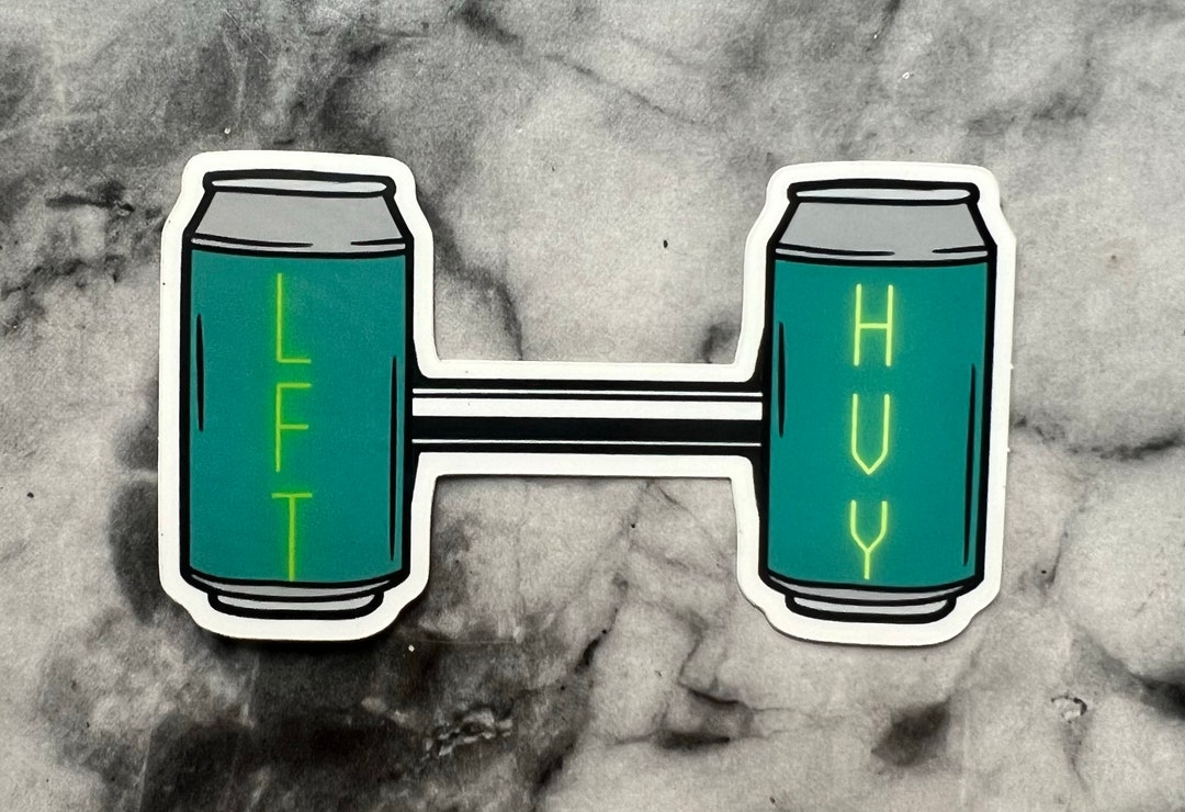 Lift Heavy beer Sticker, Beer Sticker, Lifting Sticker, Beer and ...
