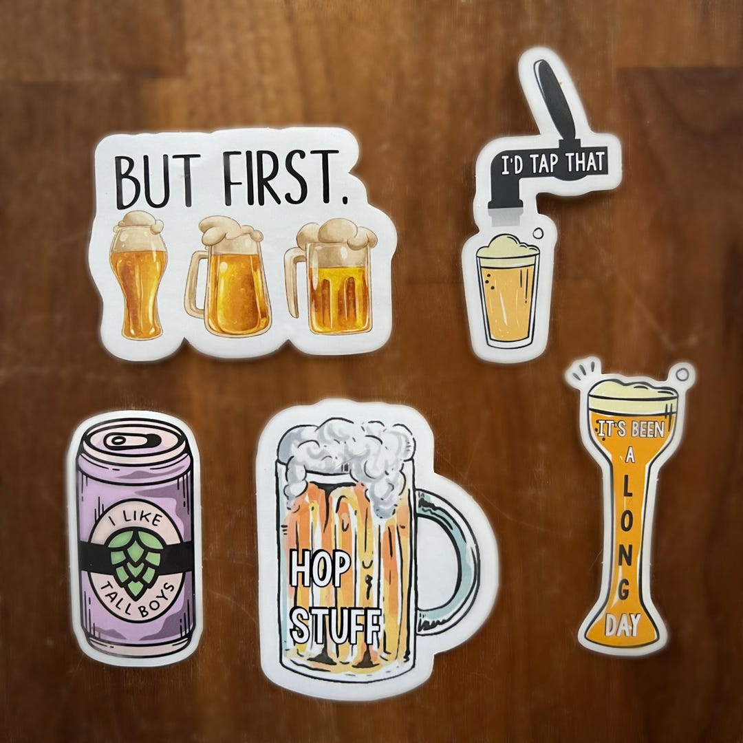 Beer Sticker Bundle, Beer Sticker, Beer Lover, Beer, Laptop Sticker ...