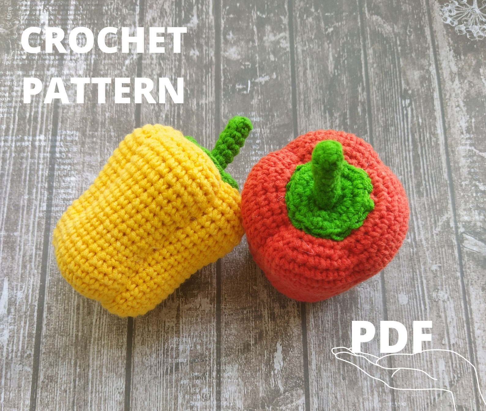 Crochet Bell Pepper Pattern Amigurumi Bell Pepper Play Food - Etsy