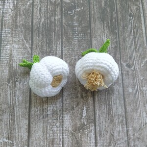 Crochet Garlic Pattern, Amigurumi Garlic Toy, Crochet Vegetables ...