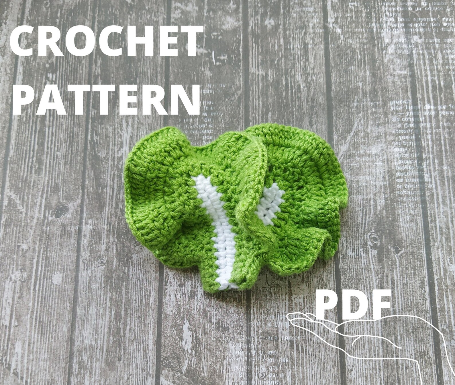Crochet Lettuce Toy Amigurumi Lettuce Pattern Lettuce Play - Etsy