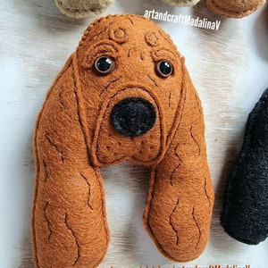 Personalised English Cocker Spaniel, Felt Cocker Spaniel Dog, Christmas ...