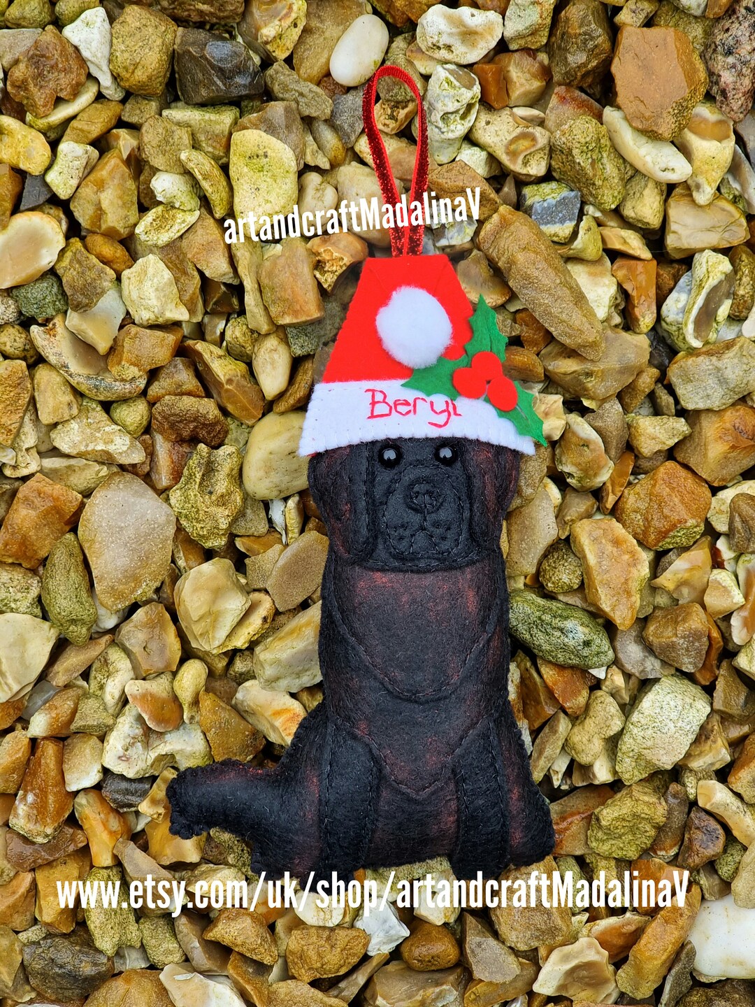 Personalised Newfoundland Christmas Dog Felt Decoration - Etsy