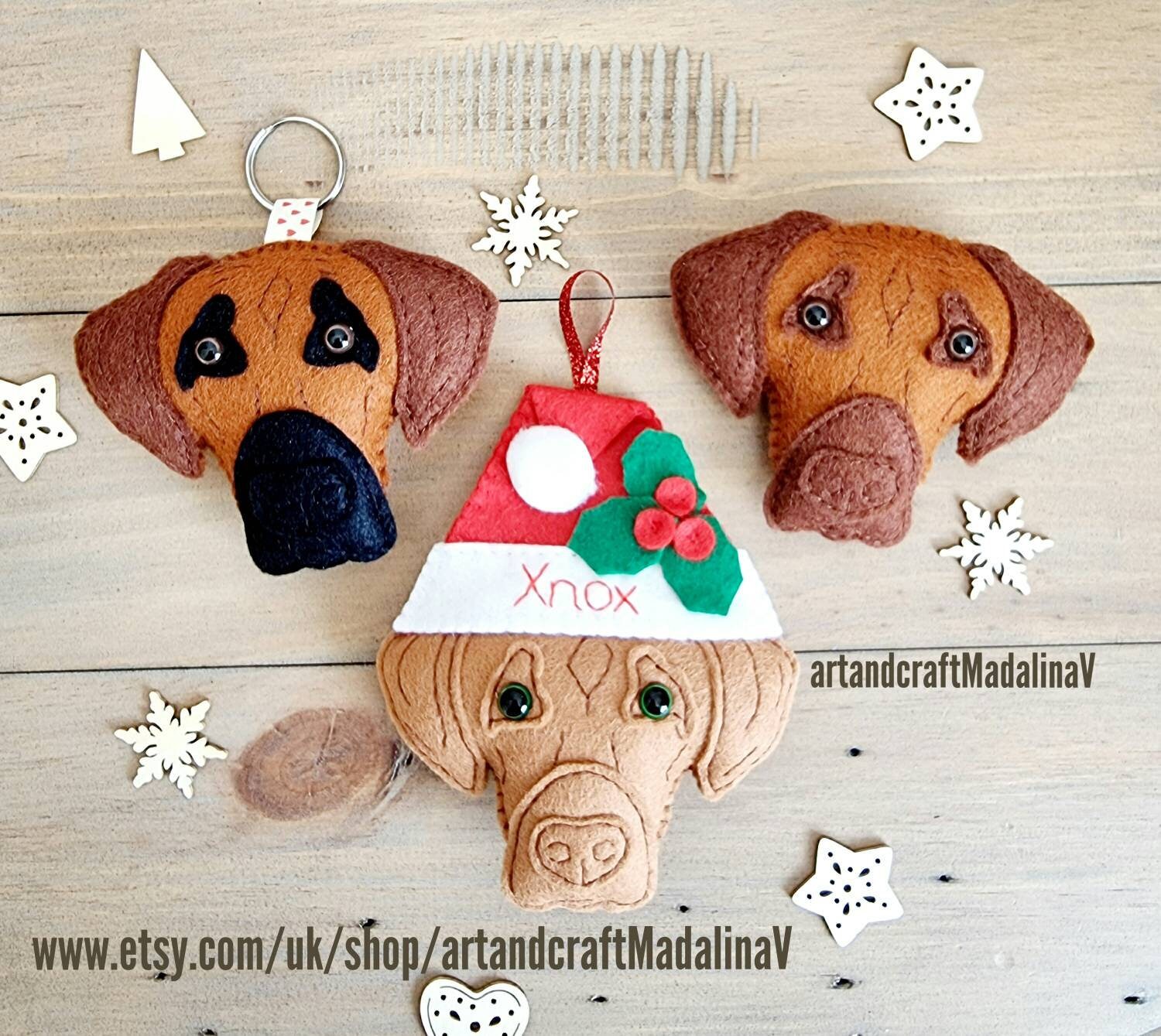 Rhodesian Ridgeback Personalised Christmas Decoration - Etsy UK