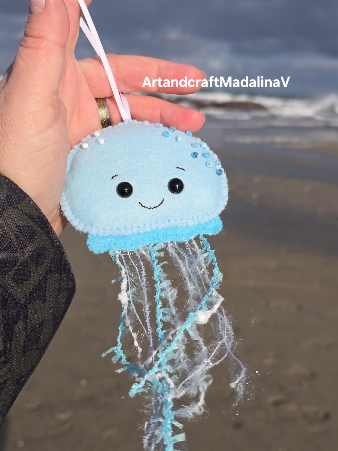 Jellyfish, Jellyfish Felt Hanging Decoration, Under the Sea - Etsy UK