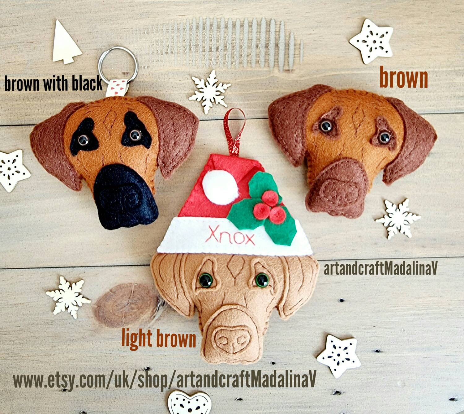 Rhodesian Ridgeback Personalised Christmas Decoration - Etsy UK