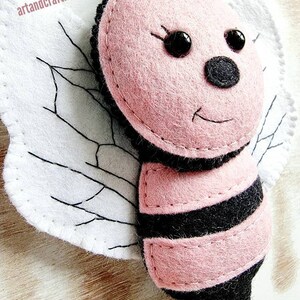 Bee, Bumblebee Felt Decoration, Bee Ornament,bee Unique Gift,nursery ...