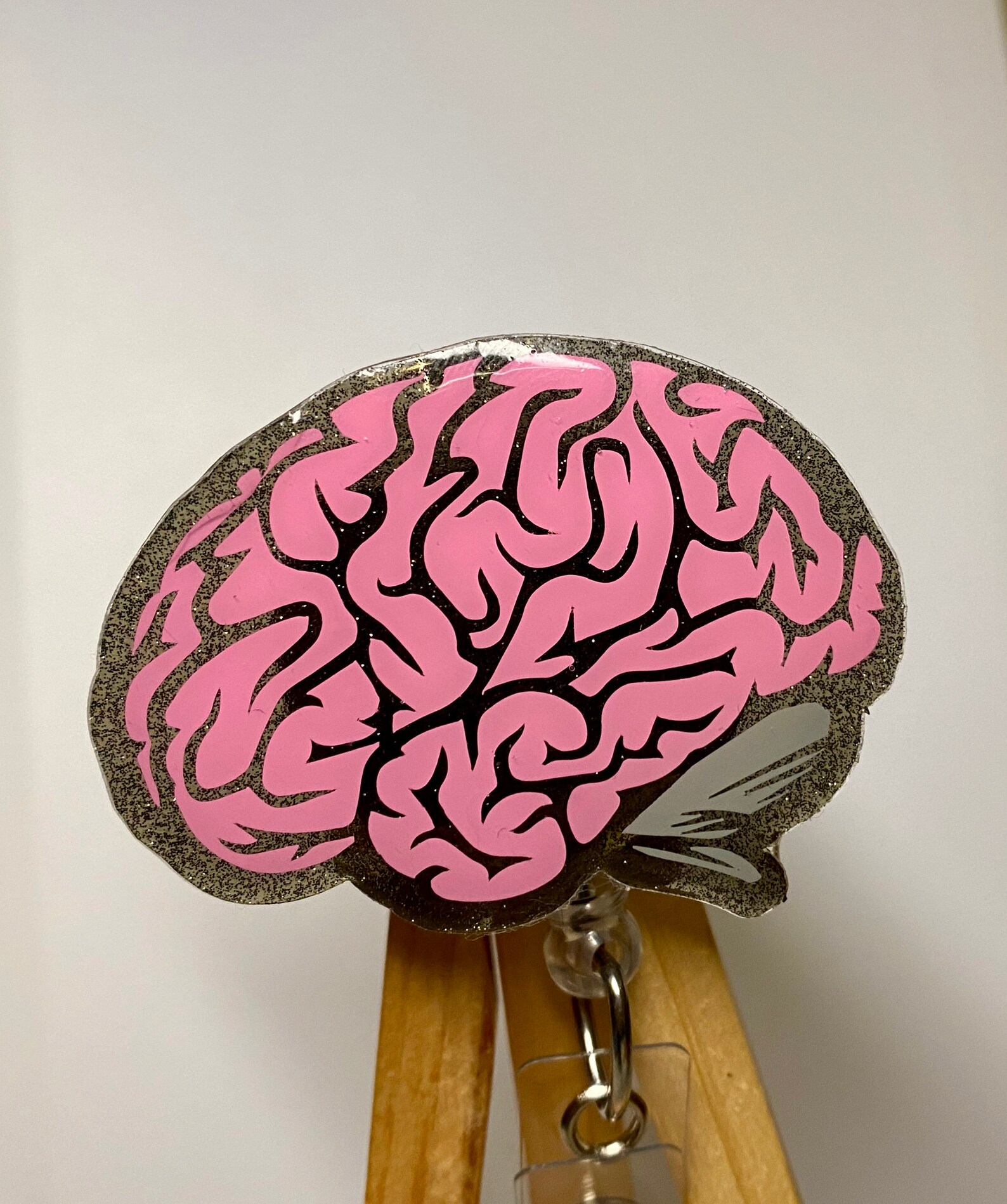 Brain Badge Reel |side View Brain Badge Reel |nurse Badge| Doctor Badge ...