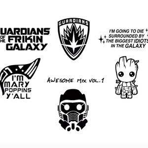 Inspired by Guardians of the Galaxy Decal Stickers | Marvel Car ...