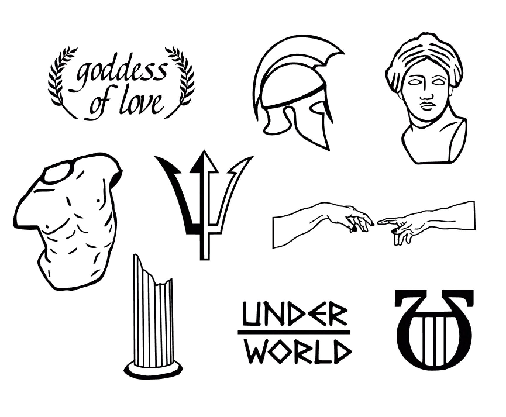 Greek Mythology Decal Stickers Greek Mythology Laptop Decals | Etsy