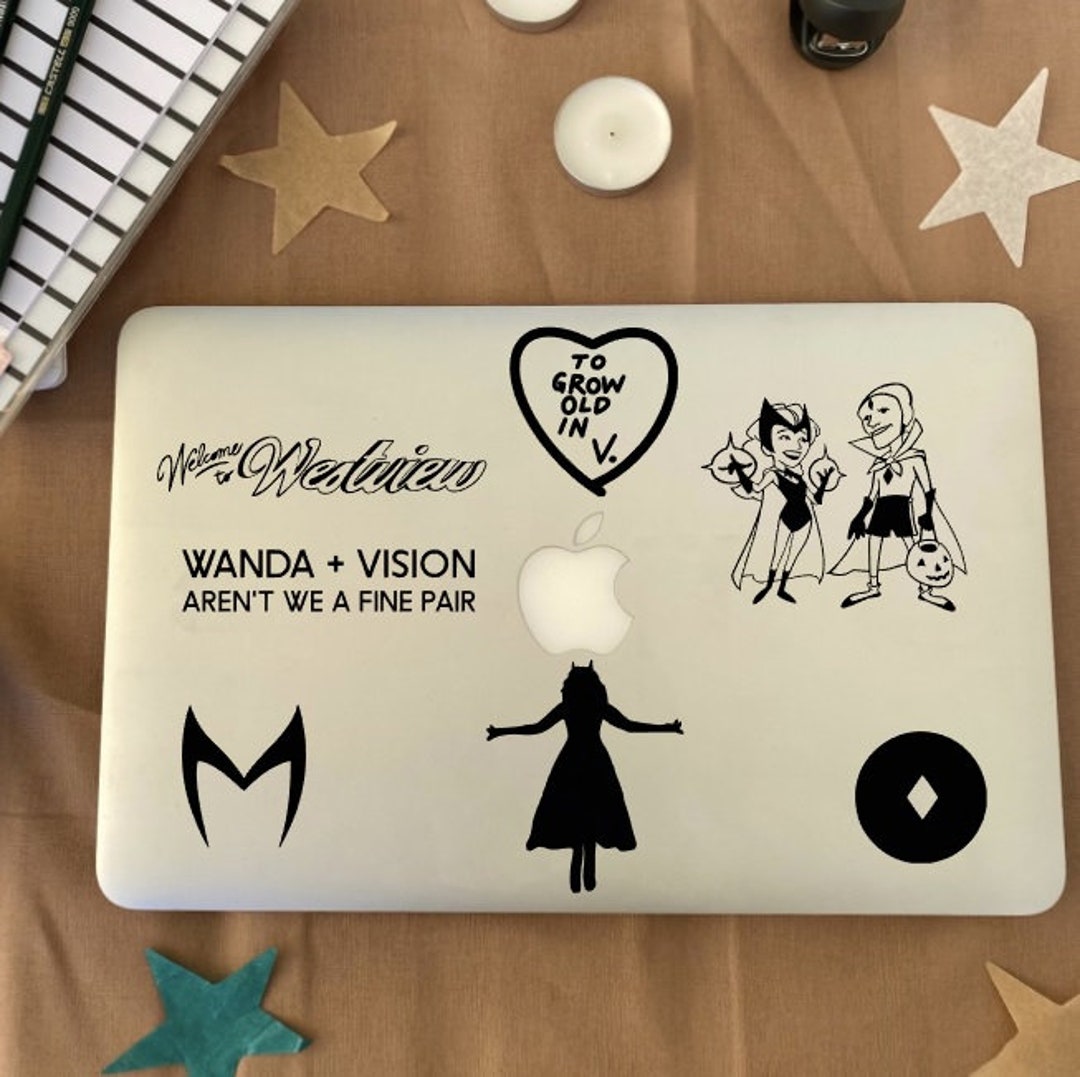 Inspired by Wandavision Decal Stickers | Scarlet Witch Laptop Stickers ...