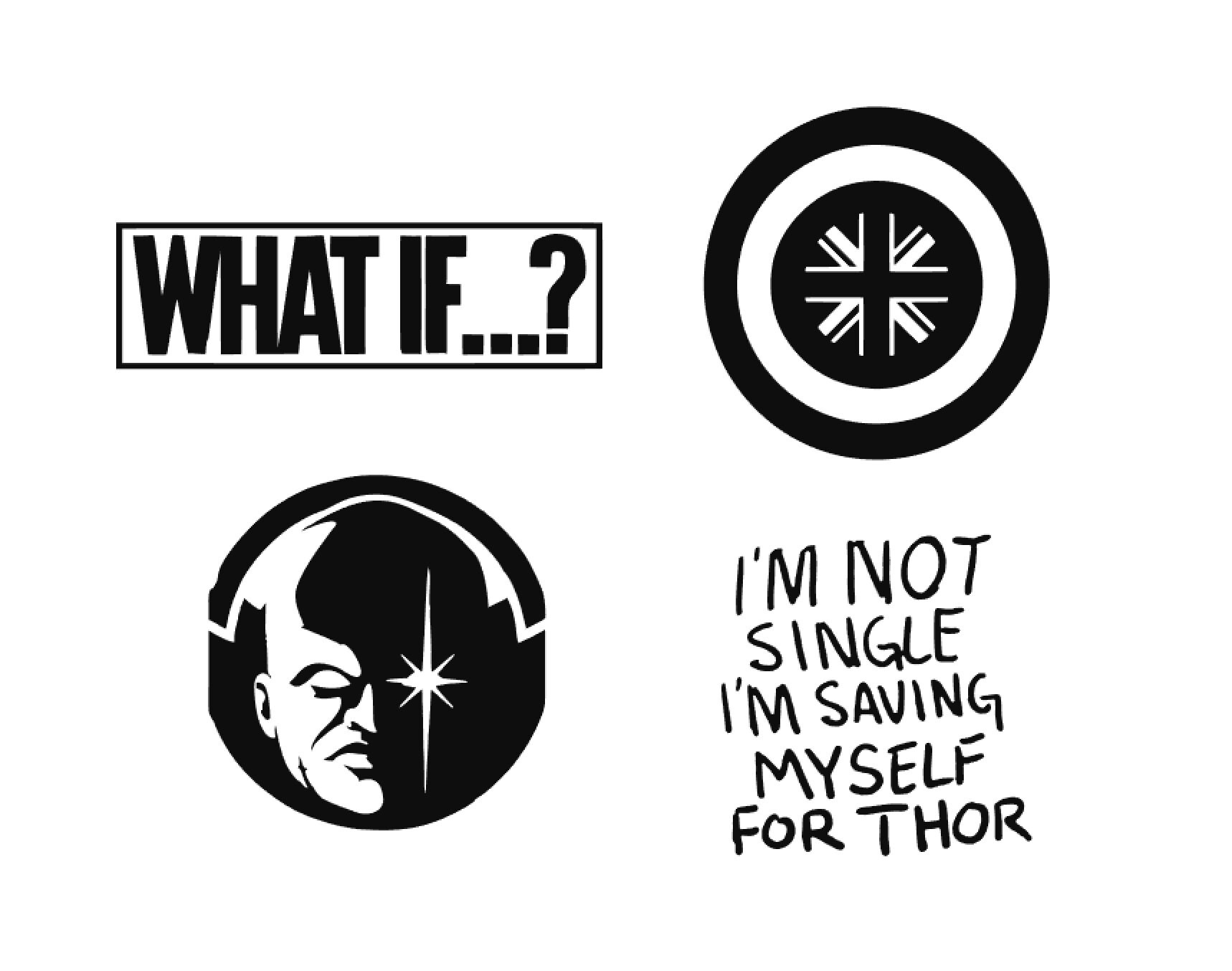 Inspired by What If Decal Stickers | MCU Laptop Decals | Marvel Car ...